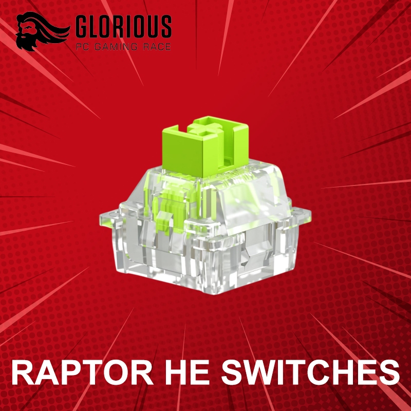 สวิตช์ Glorious Raptor HE Switches ประกันศูนย์ 1 ปี | Shopee Thailand