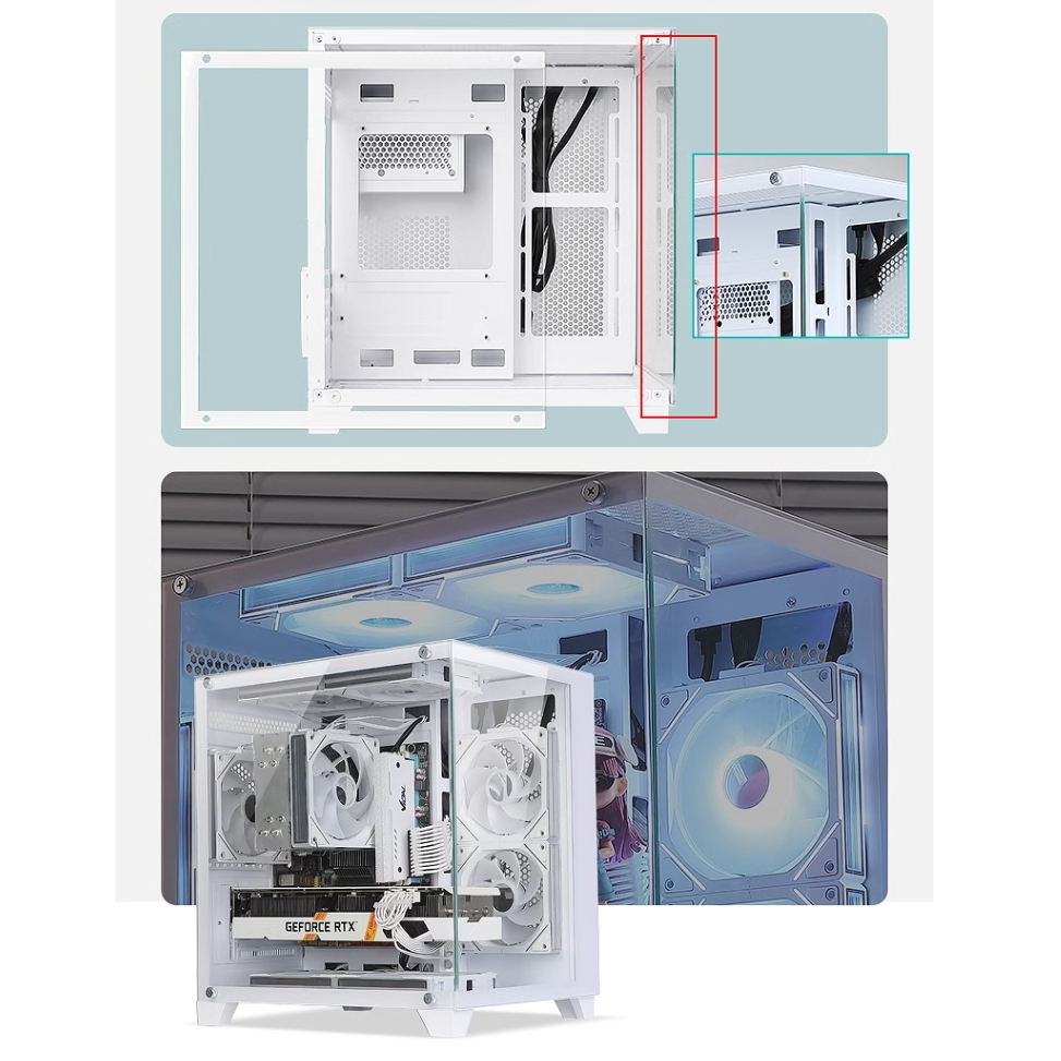 MINI computer case in Ocean View Room,desktop computer case, M-ATX, 240 ...