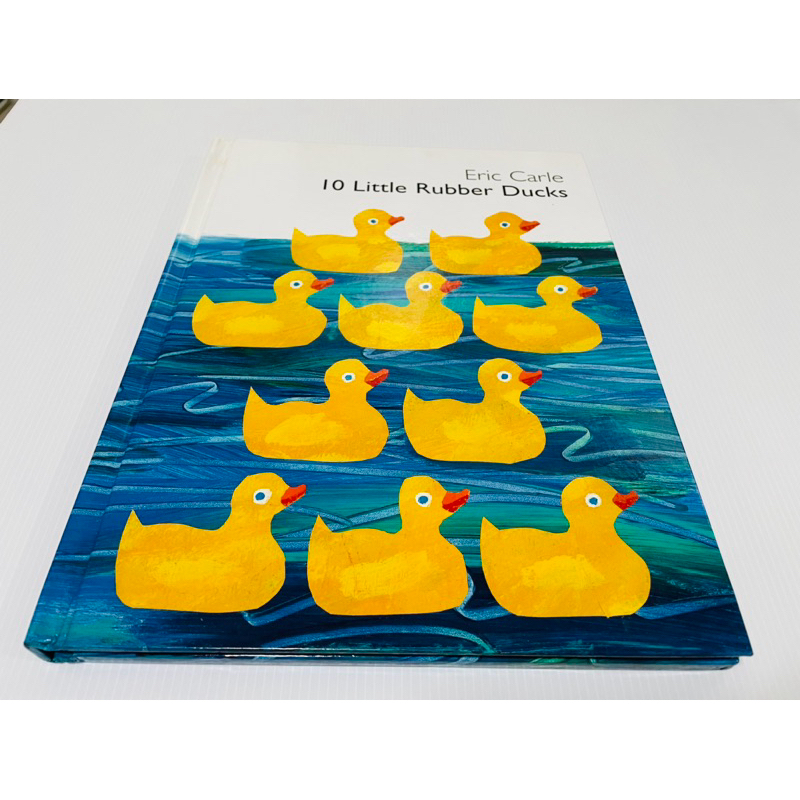 มือสอง ปกแข็ง เล่มใหญ่ กดไม่มีเสียง Eric Carle 10 Little Rubber Ducks ...