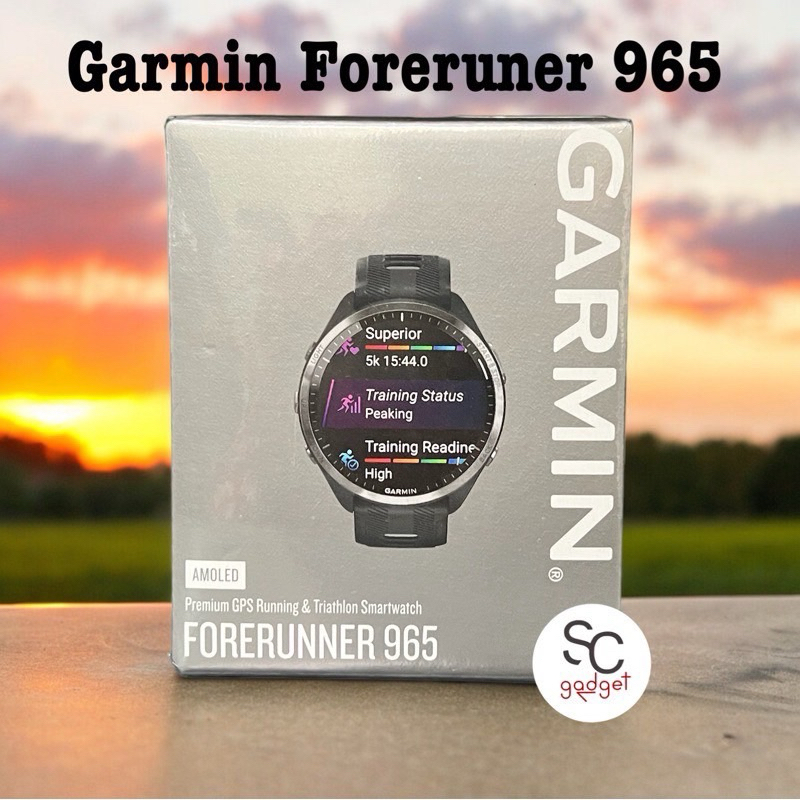GARMIN Forerunner 965 Carbon DLC Titanium Bezel with Black Case and ...