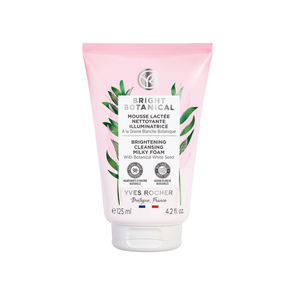Yves Rocher Bright Botanical Brightening Cleansing Milky Foam 125 ml ...