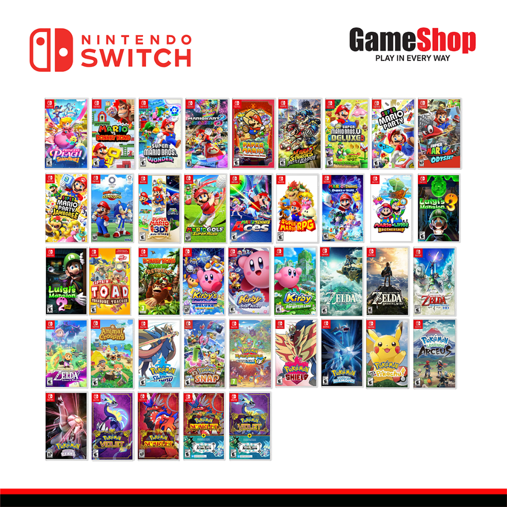 Nintendo Switch Game Set : Kirby Luigi Zelda Pokemon Mario Animal ...
