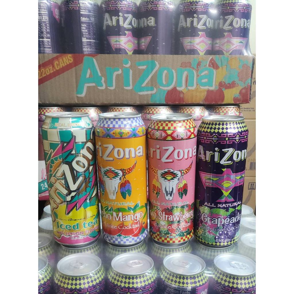 🇺🇲AriZona Drink All Natural, 22fl oz. (650ml.) *เครื่องดื่มน้ำผลไม้/ชา ...
