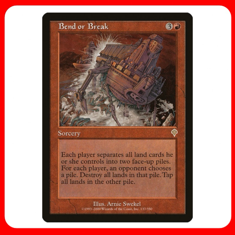 [MTG] Bend or Break [IN] [RED] [RARE] [NORMAL] [ENG] (การ์ดเมจิค ...