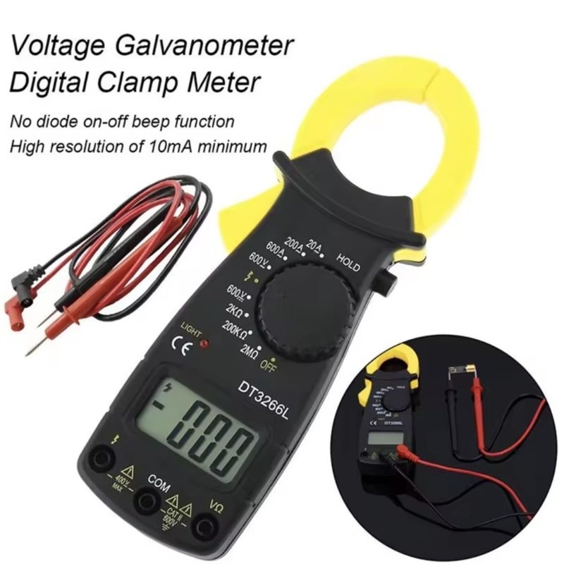 Telecorsa Model-DT3266L แคลมป์มิเตอร์ดิจิตอลแคลมป์มิเตอร์ดิจิตอลแคลมป์มิเตอร์ 53A-Rat electric ...