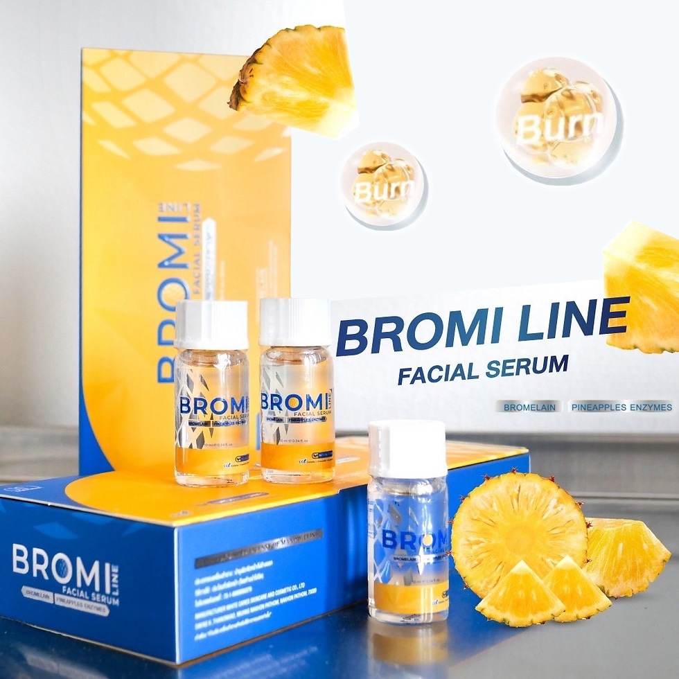 Bromi Line Facial Serum - Bromelain สารสกัดธรรมชาติเอนไซม์จากสับปะรด ...