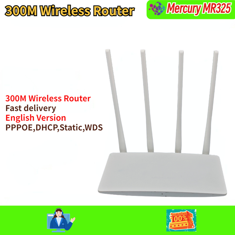 Mercury 300M Wireless Repeater รีพีทเตอร์ WIFI Router เราเตอร์ MR325 Router English Version USED ...