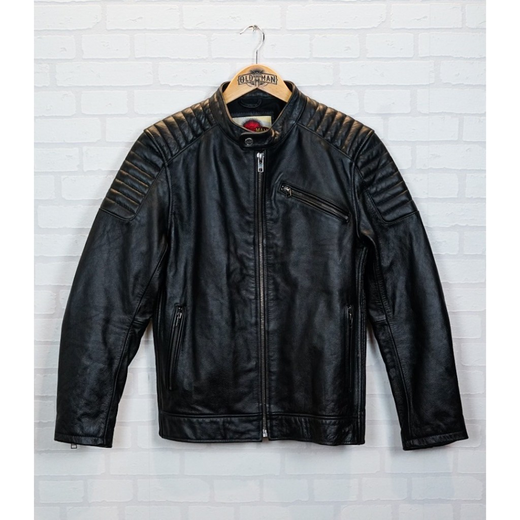 เสื้อหนังแท้ เสื้อแจ็คเก็ตหนังแท้ เสือหนังขี่มอเตอร์ไซค์ รุ่น Red Moon ...