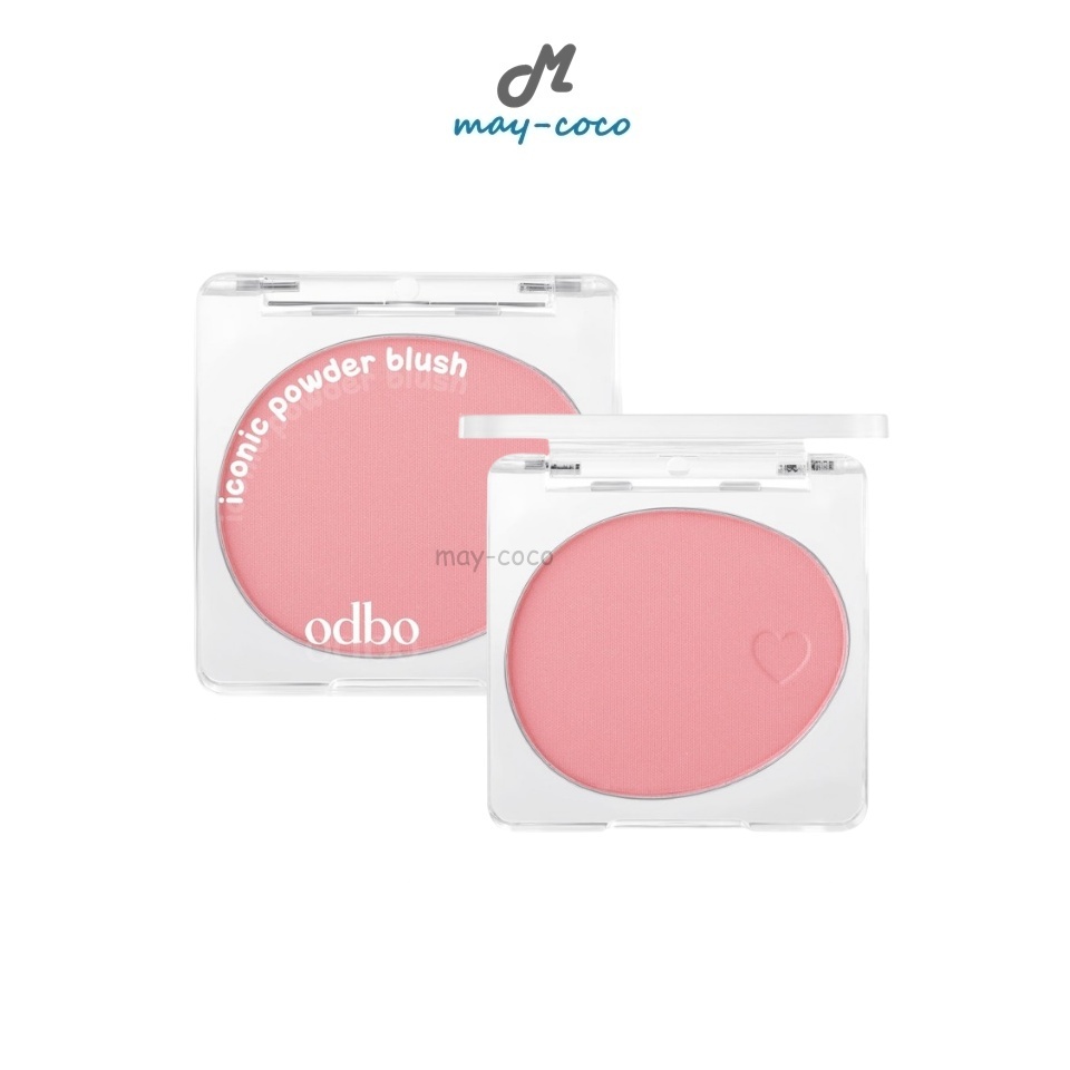ถูก/แท้/มีไลฟ์ บลัชออน ODBO Iconic Powder Blush บลัชไอโคนิค บลัชเนื้อฝุ่น ปัดแก้ม เนียนนุ่ม พิกเ ...