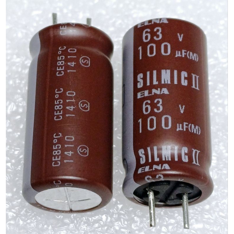 Elna silmic ll 100uf 63v (ตัดขา) Capacitor ตัวเก็บประจุ คาปาซิเตอร์ | Shopee Thailand