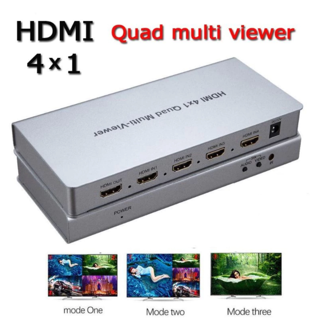 HDMI 4X1 Quad Multi - Viewer Splitter มีแบบให้เลือก quad 4k | Shopee ...