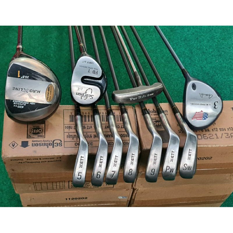 Sale 12.12:ไม้กอล์ฟมือสอง ชุดกอล์ฟชายเหล็กของ ZETT AF-II มือสอง(ไม่มีถุง) | Shopee Thailand