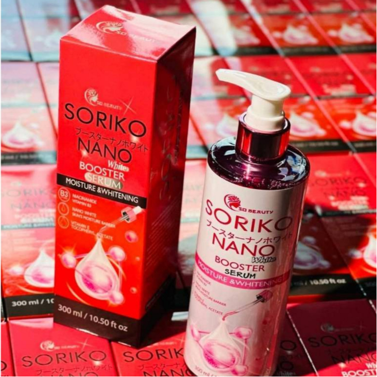 Soriko Nano White Booster Serum Moisture & Whitening 300ml. เซรั่มบำรุง ...