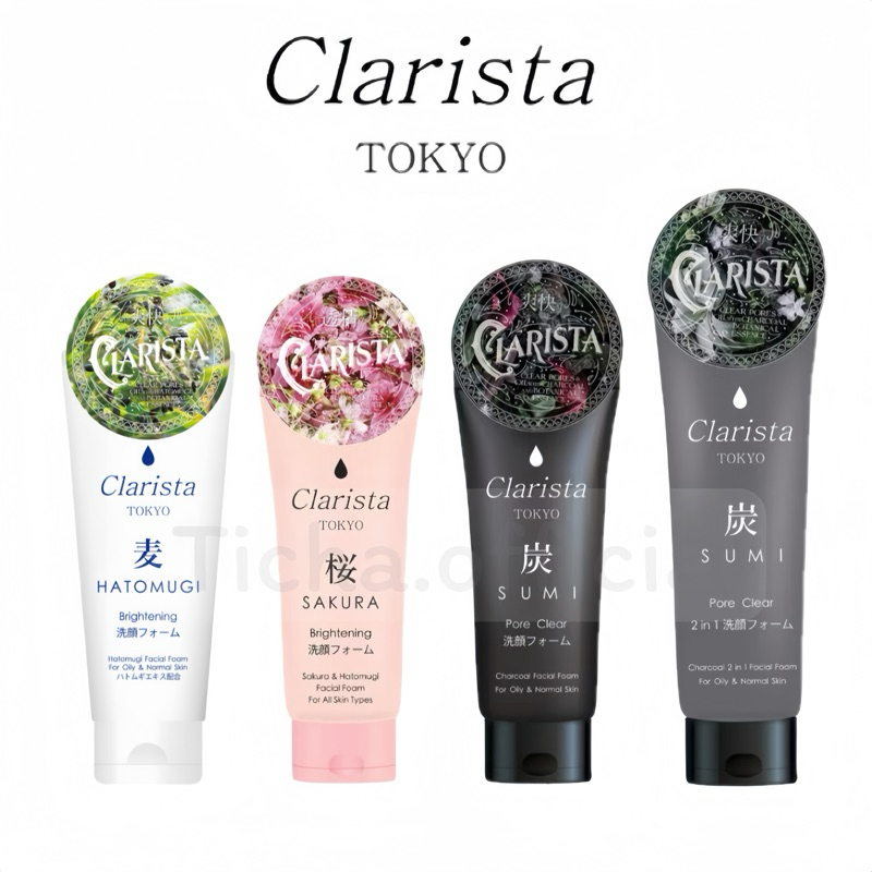 (พร้อมส่ง💓) โฟมล้างหน้าชาร์โคล Clarista Tokyo Charcoal Facial Foam ...