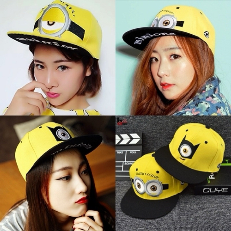 Cap_minions Hat หมวกมินเนี่ยน ตาเดียว 2 ตา ไซส์เด็ก-ผู้ใหญ่ หมวกเบสบอล ...