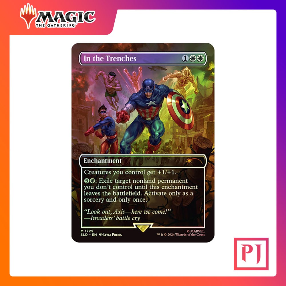 [MTG] In the Trenches (Marvel) (Secret Lair) (Borderless) [SLD] [WHITE ...