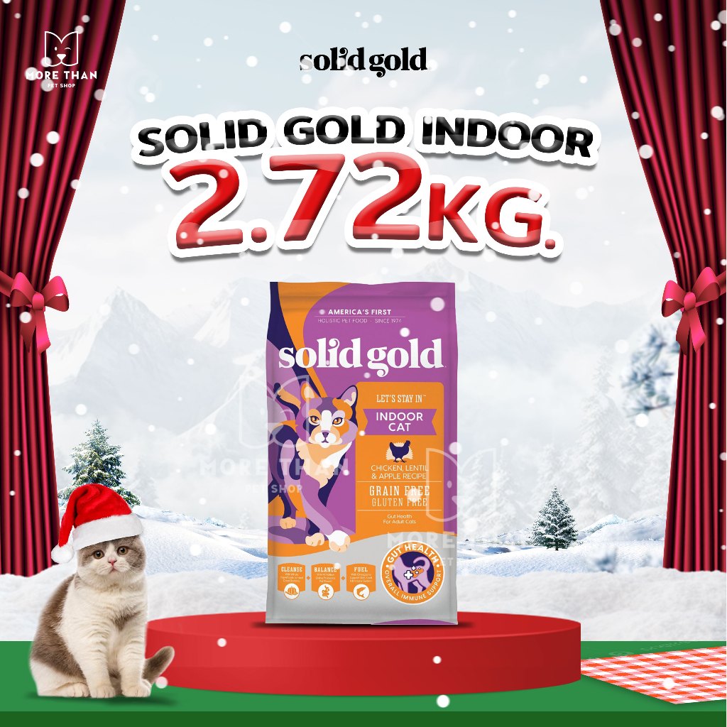 Promotion!!! Solid Gold Indoor Cat 2.72 kg. โซลิด โกล์ด สูตรแมวเลี้ยงใน ...