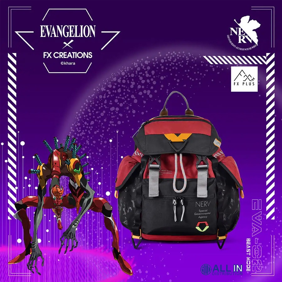 FX Creations X EVANGELION กระเป๋าสะพาย EVA-02 – FX PLUS BACKPACK ...