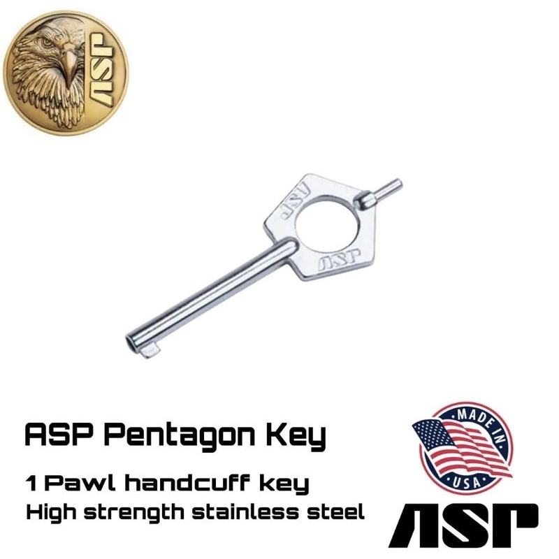 ลูกกุญแจมือ ASP Pentagon Key 1 Pawl 1 เขี่ยว ของแท้ Made in USA ...