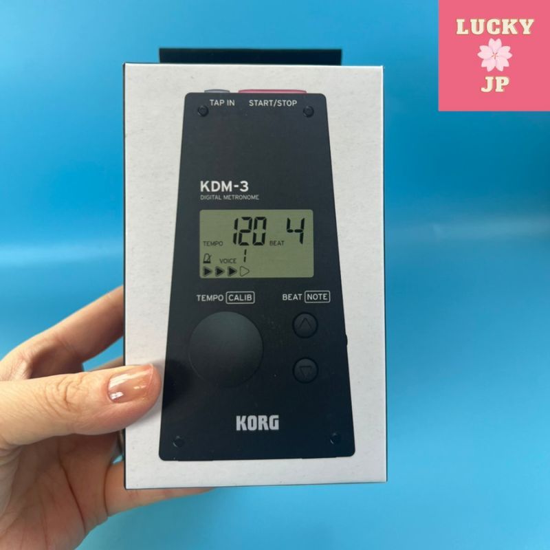 เมโทรนอม KORG KDM-3 สีดำ เสียงดัง ชัด ใช้ได้นาน 120 ชม. ขนาดเล็ก พกพาง่าย ฝึกเดี่ยว/กลุ่มได้ ...