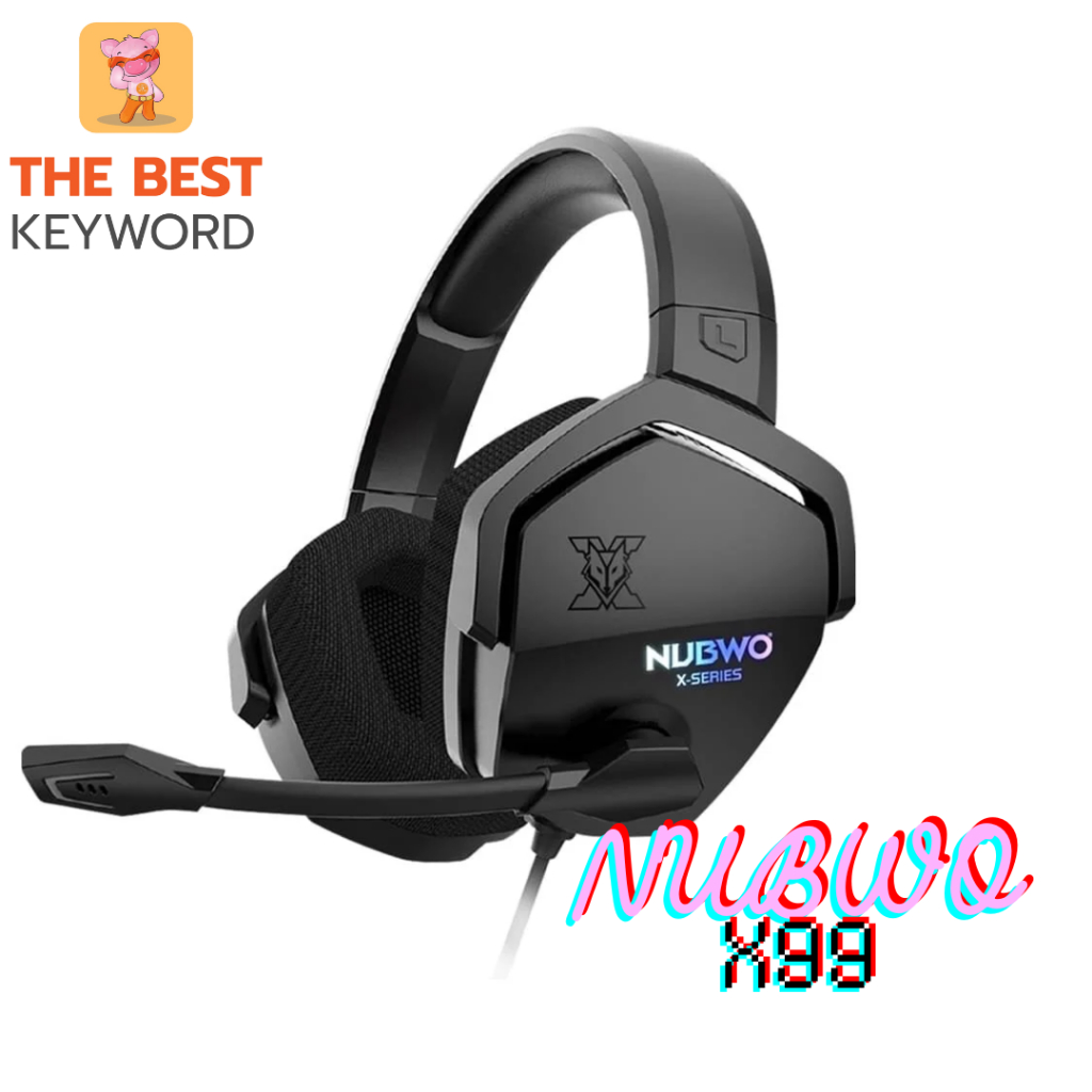 USB HEADSET (หูฟังยูเอสบี) NUBWO HARDCORE X99 (USB/7.1) (BLACK) | Shopee Thailand