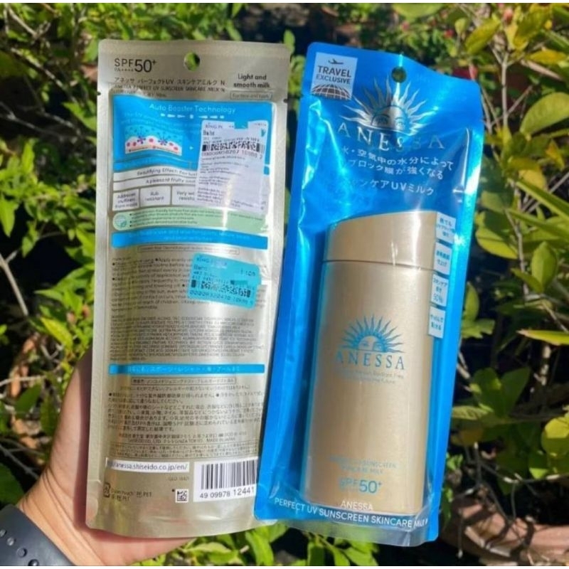 กันแดด Anessa Perfect UV Sunscreen Skincare Milk SPF50+ PA++++ 90 ml | Shopee Thailand