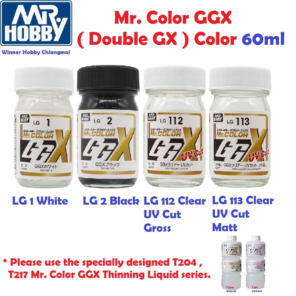 Mr. Hobby Mr. Color Lacquer GGX Color 60ml LG1, LG2, LG112, LG113 | Shopee Thailand