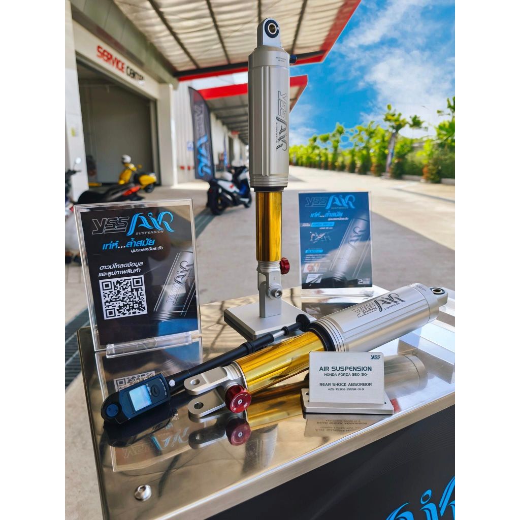 YSS AIR SUSPENSION โช็คถุงลม XMAX300 FORZA300-350 GIORNO+ CLICK160 ...