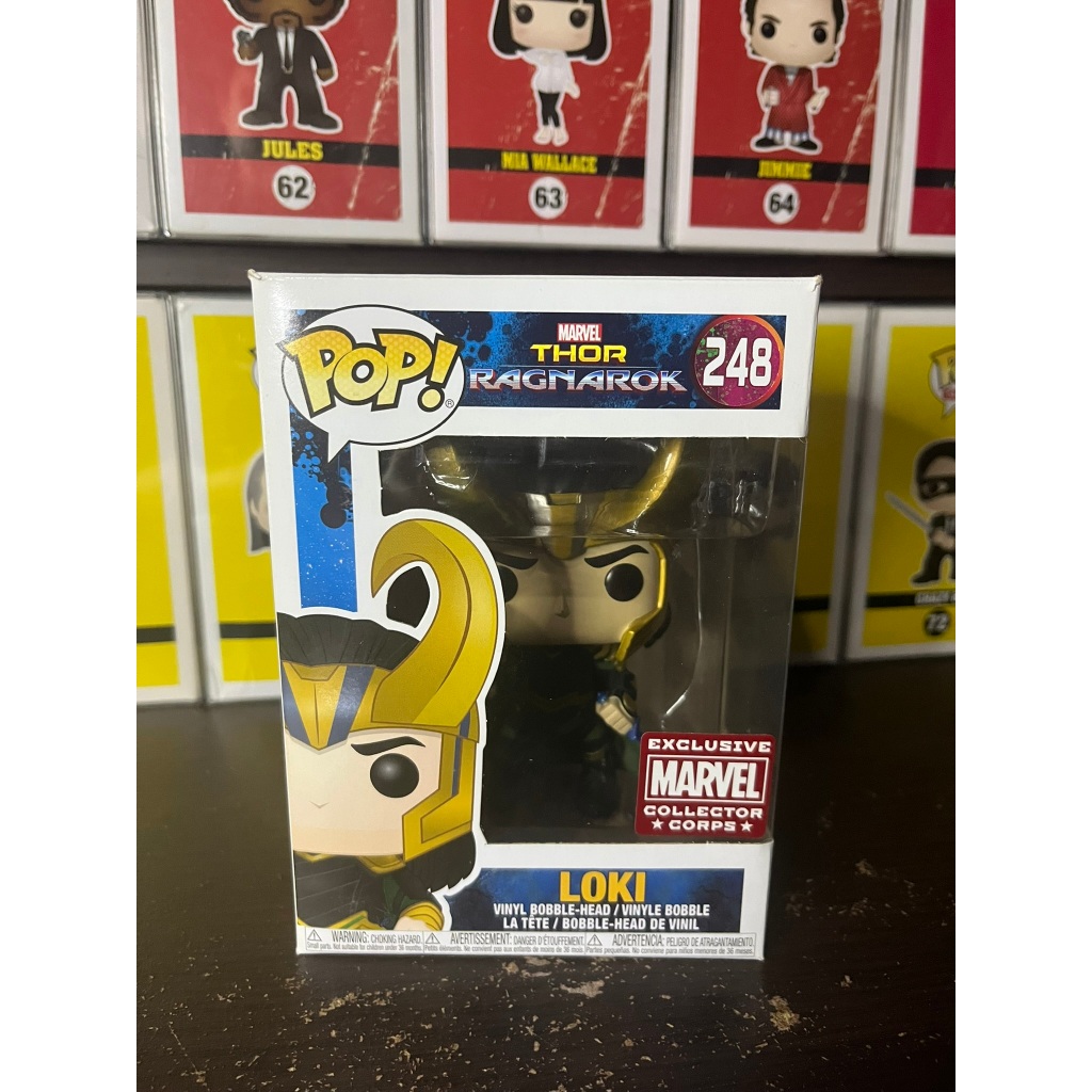 ฟิกเกอร์ Funko Pop #248 Loki ภาพยนตร์ Thor Ragnarok Marvel ตัวแรร์หายาก ...