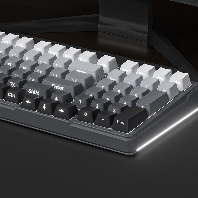 ZIFRIEND ZT99 คีย์บอร์ดเครื่องกล 99 คีย์ Hotswap ด้านข้างแกะสลัก RGB ...