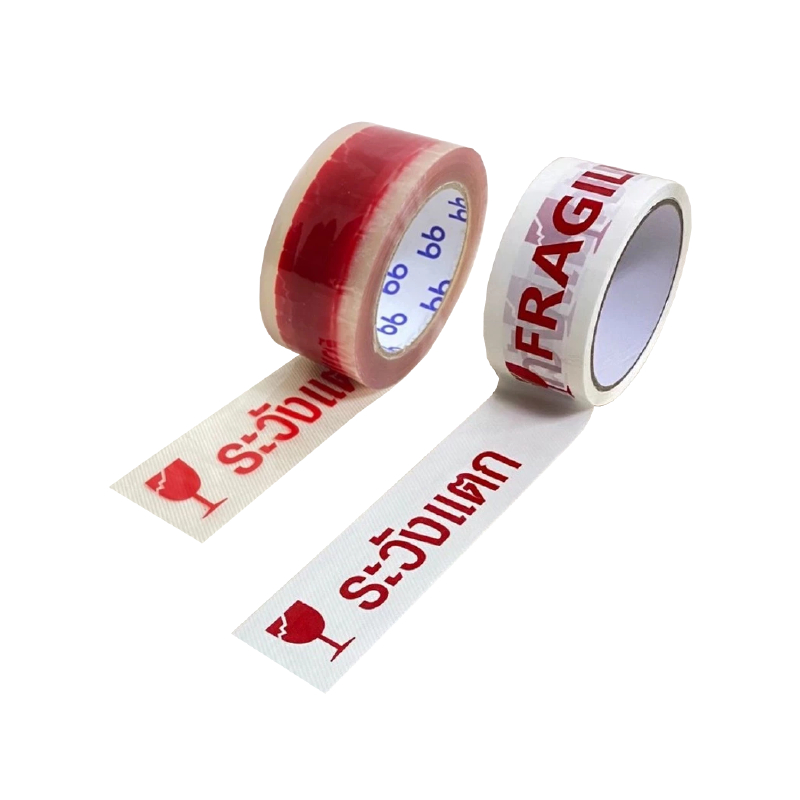 fragile OPP tape เทประวังแตก สีแดง (ม้วน) 2 นิ้ว100 หลา สามารถใช้ติด ...