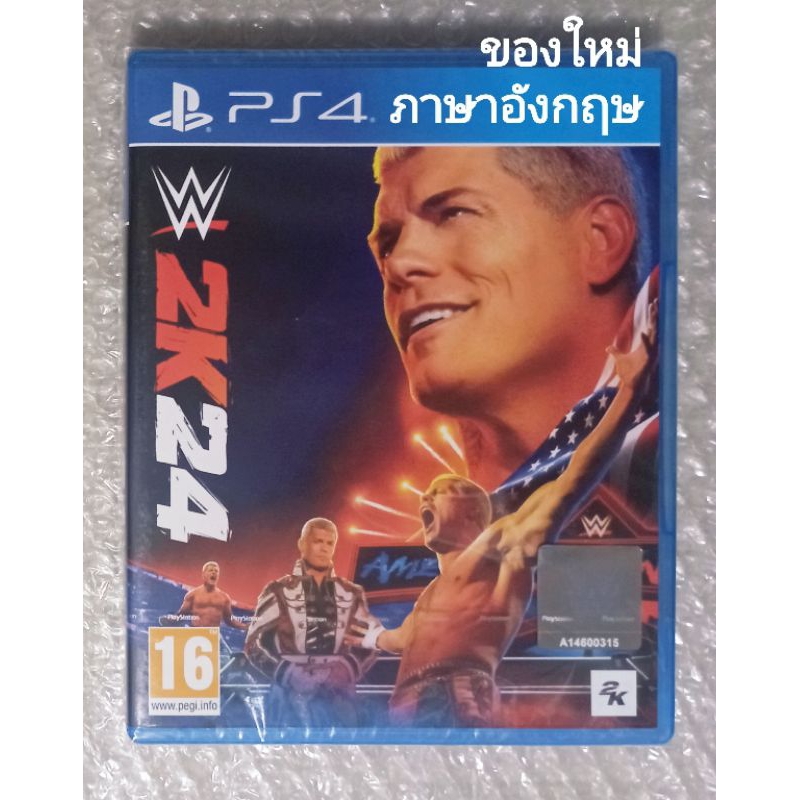 มือ1 WWE 2K24 ภาษาอังกฤษ PS4 EN PLAYSTATION 4 มวยปล้ำ W2K24 W 2K 24 ...