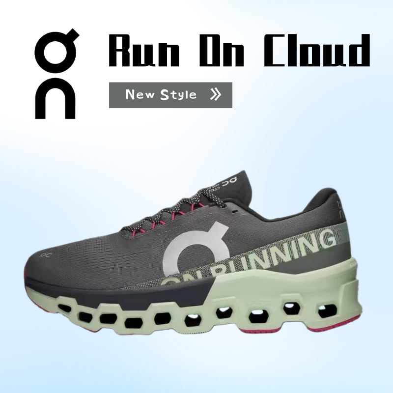 ของแท้ 100% On Cloudmonster 2 3ME10122541 Black green Sneakers | Shopee ...