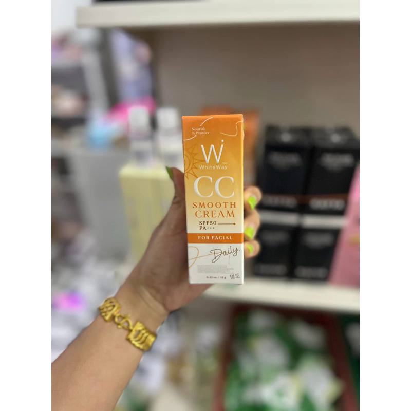 WhiteWay CC Smooth Cream SPF 50 pa+++ ไวท์เวย์ ซีซี สมูธ | Shopee Thailand