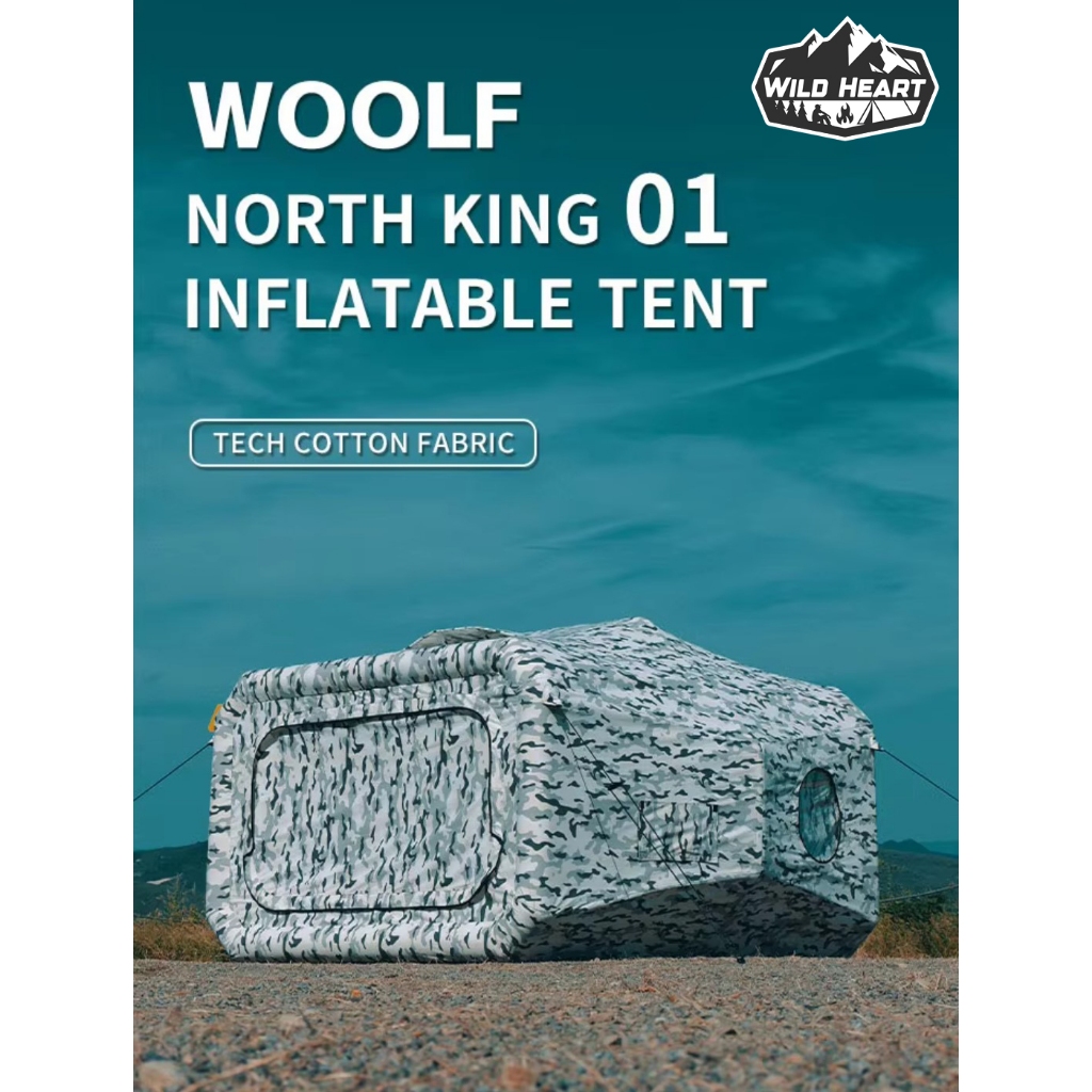 รับประกัน 5 ปี / Woolf Northern King 01 / เต็นท์เสาลมทรงเหลี่ยม / พร้อม ...