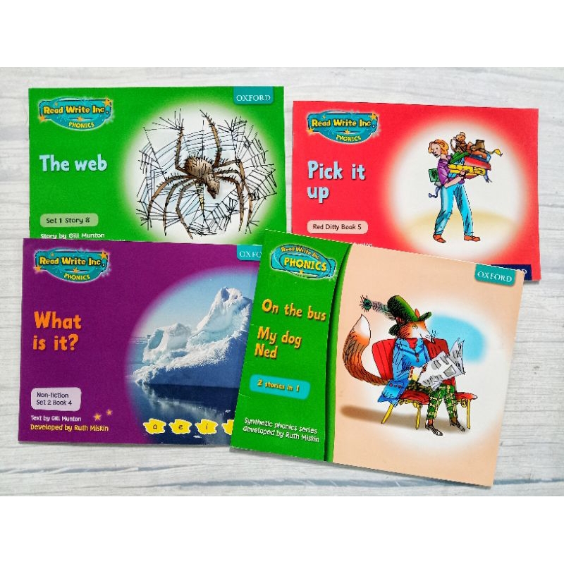 4 books set หัดอ่าน phonics Read Write Inc โฟนิกส์ ภาษาอังกฤษ reception ...