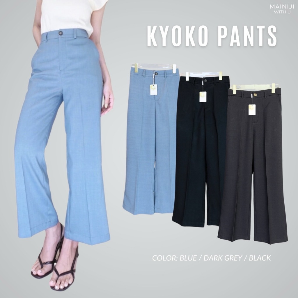 Kyoko pantsกางเกงทรงกึ่งสลิมที่สั่งทำแพทเทิร์นมาพิเศษเสริมทรงให้หุ่นสวย ...
