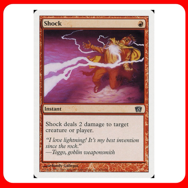 [MTG] Shock [8E] [RED] [COMMON] [NORMAL] [ENG] (การ์ดเมจิค / Magic the ...