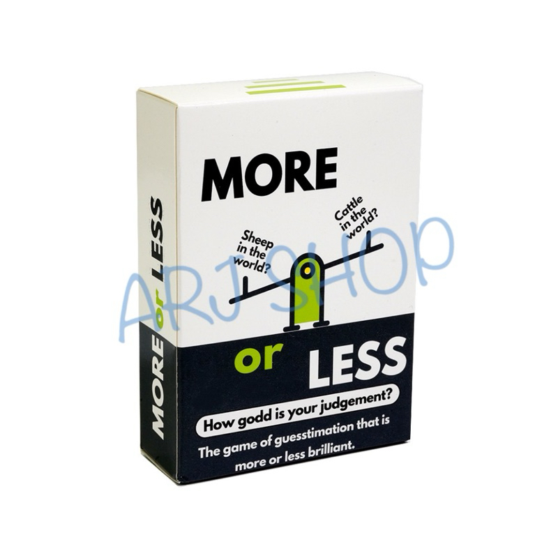 More or less Board game : How godd is your judgement? - บอร์ดเกม มาก ...