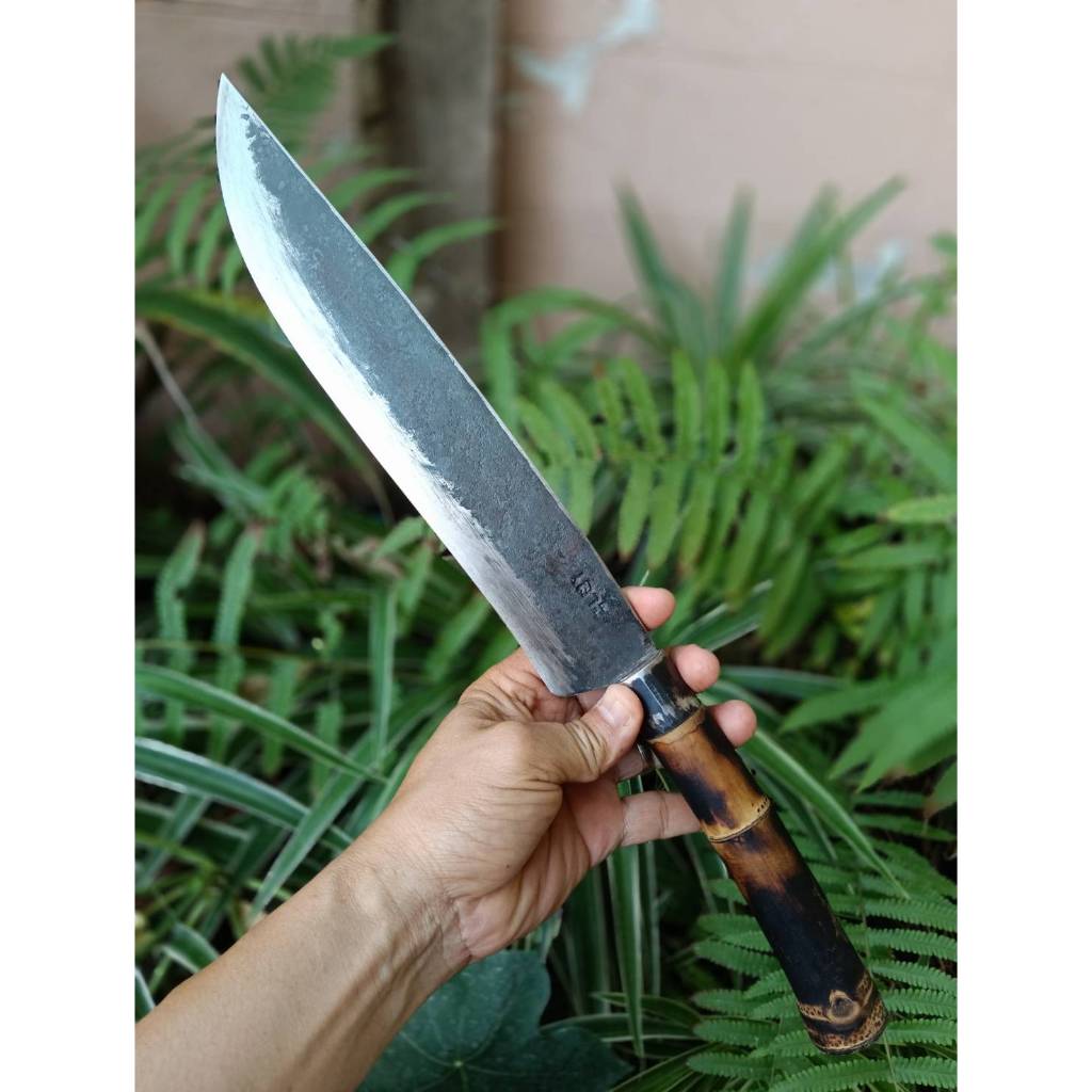 มีดเหน็บ อีเหน็บ E-Nep โบวี่ มาเชเต้ มีดเดินป่า มีดแคมป์ มีดสนาม 11.1” SUP9 ตีร้อนชุบแข็ง ผิวไฟ ...