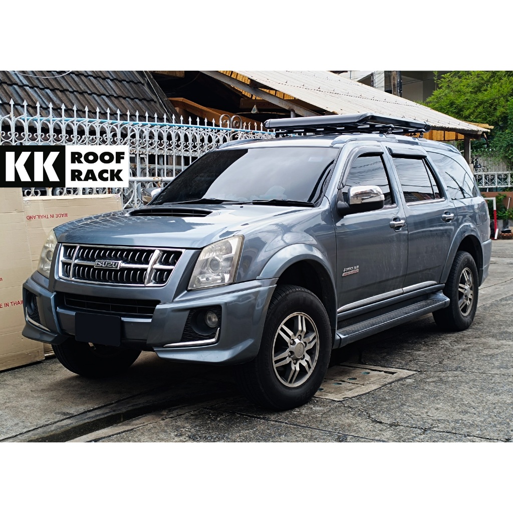 แร็คหลังคา พร้อมถาดอลูมิเนียม สำหรับ Isuzu Mu7 ของใหม่ ไม่เจาะหลังคา Mu ...