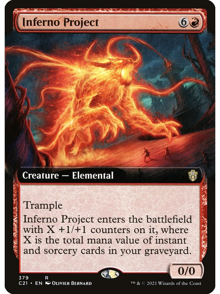 Inferno Project [Extended Art] C21 Commander 2021 การ์ด Magic the ...