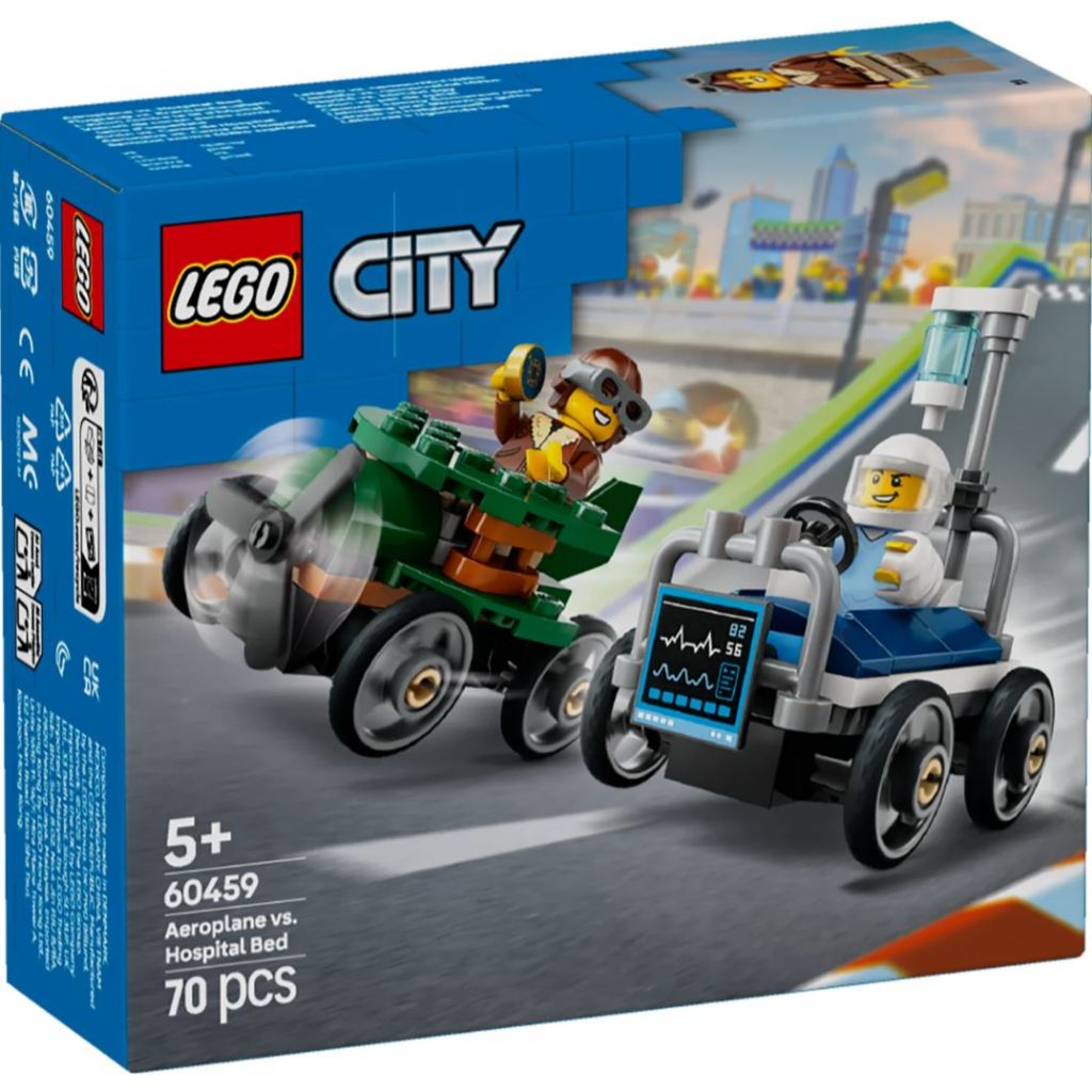 LEGO® City Airplane vs. Hospital Bed Race Car Pack 60459 | Shopee Thailand