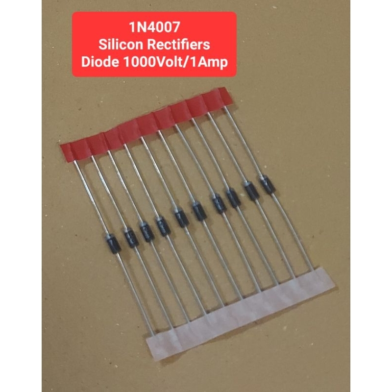 1N4007 Silicon Rectifiers Diode 1000Volt/1Amp(ห่อละ10ตัว)(ราคาห่อละ ...