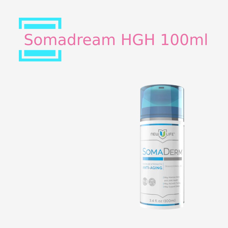 NewULife SomaDerm hgh 100ml เจลย้อนวัย นำเข้าจากอเมริกา ขนาด | Shopee ...