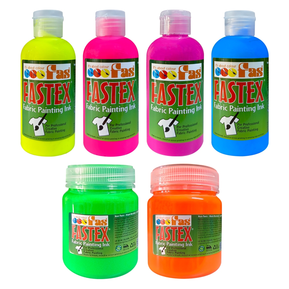 FAS Fastex Textile Ink Fluo 250 ml (หมึกพิมพ์ผ้าสีสะท้อนแสง) | Shopee ...