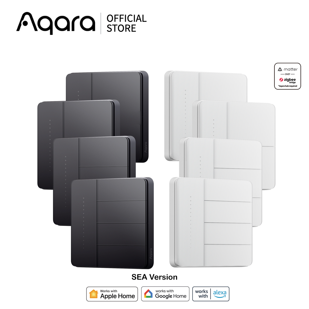 Aqara - Smart Wall Switch Z1 Pro EU - White / Black สวิตช์ไฟ | Shopee ...