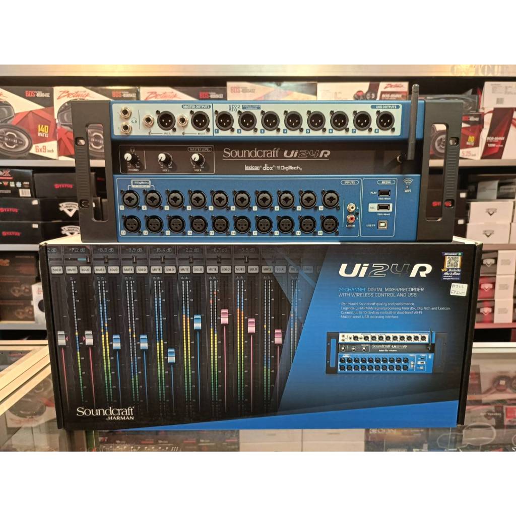 (ส่งฟรี)มิกเซอร์ดิจิตอล SOUNDCRAFT รุ่น Ui24R แท้มหาจักร Soundcraft 24 ...