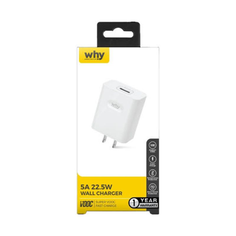 2หัวชาร์จ 5A 22.5W Why Zoom WC-5011 | Shopee Thailand