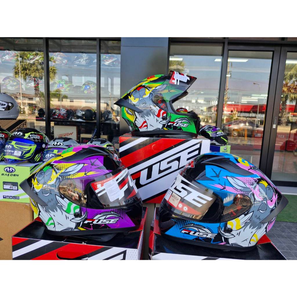 หมวกกันน็อค FUSE RAZOR SP 2024 ใหม่ล่าสุด ลาย CREZY BIRD โดนใจสายซิ่ง ...